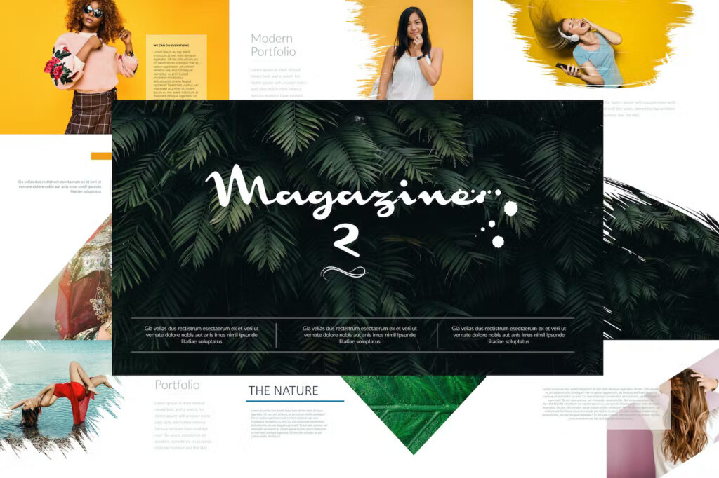 Powerpoint Magazine Template – MasterBundles