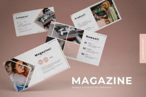 Magazine Powerpoint Template 5 Premade colors – MasterBundles