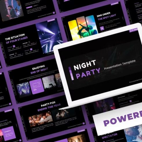 Night Party - Powerpoint Template | Master Bundles