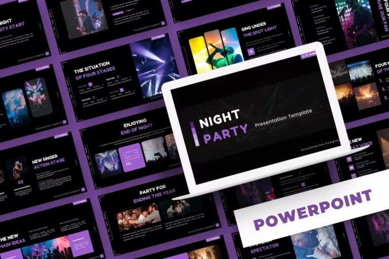 Night Party - Powerpoint Template – MasterBundles