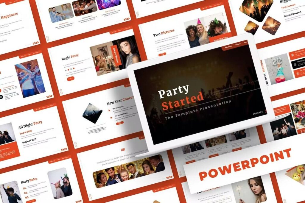 Party Started - Powerpoint Template – MasterBundles
