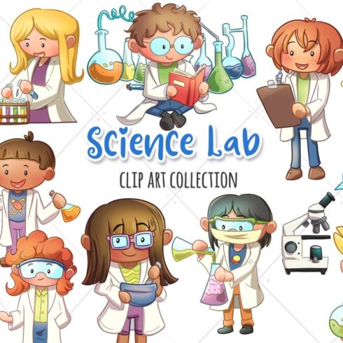 Science Lab Clip Art Collection | Master Bundles