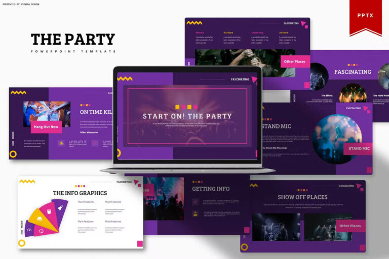 Start On The Party Powerpoint Template – MasterBundles