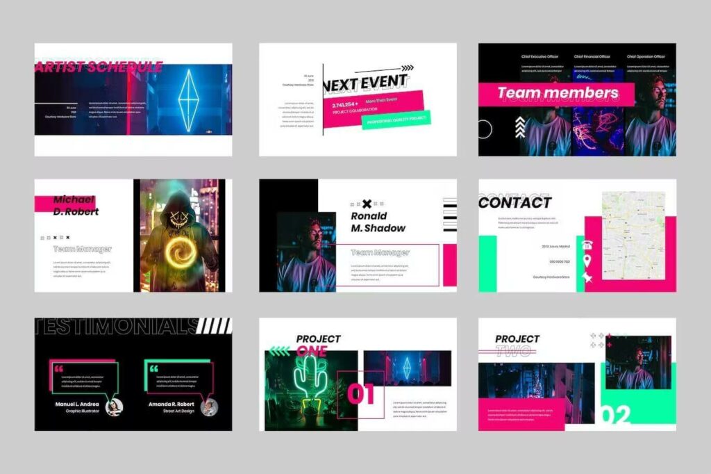 Artist Powerpoint Presentation – MasterBundles