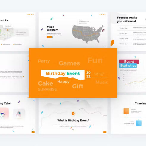 Birthday Party Creative PowerPoint Template | Master Bundles