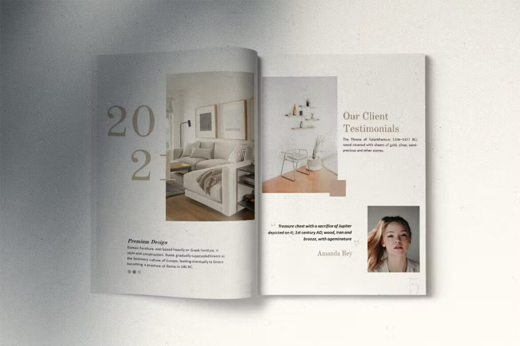 Clara Minimalist Magazine Layout Powerpoint – MasterBundles