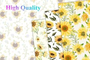 Sunflower Seamless Pattern | Master Bundles
