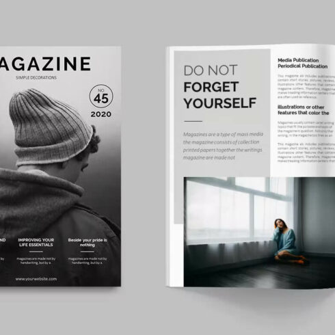 Magazine Layout Powerpoint Template | Master Bundles