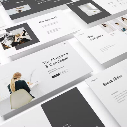 Magazine Lookbook Powerpoint Template | Master Bundles