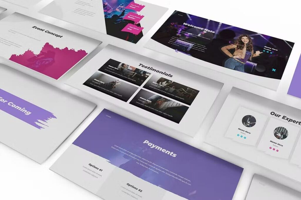 Party & Meet Up Event Powerpoint Template – MasterBundles