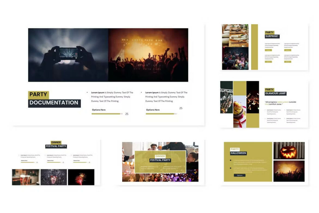 Party Night - Powerpoint Template – MasterBundles