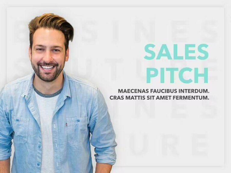Sales Pitch PowerPoint Template – MasterBundles