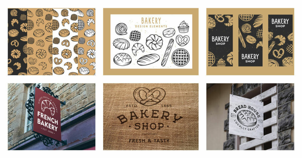 Bakery Logo, Pattern, Template Set – MasterBundles