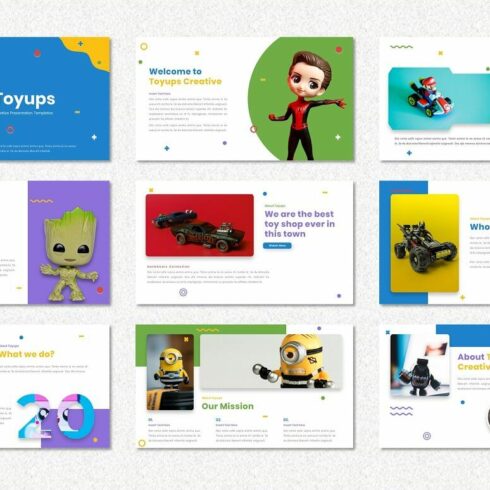 Toyups - KidsToy Powerpoint Template | Master Bundles