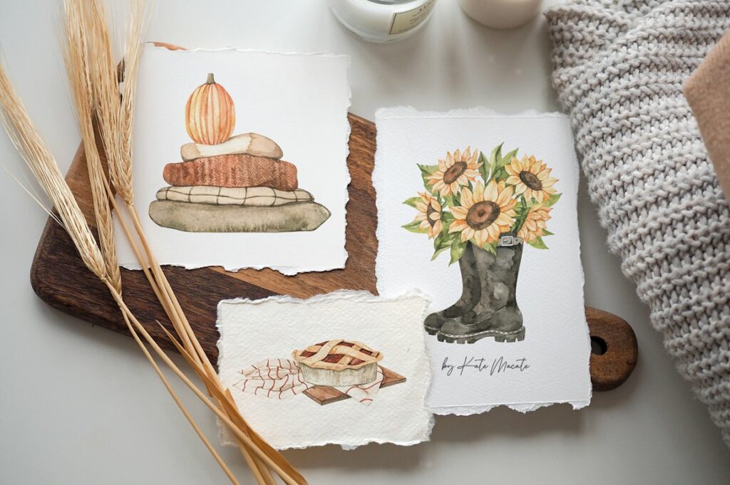 Watercolor Autumn Harvest – MasterBundles