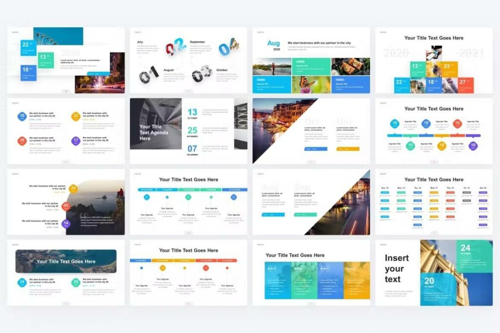 Agenda Planner Infographic PowerPoint Template – MasterBundles