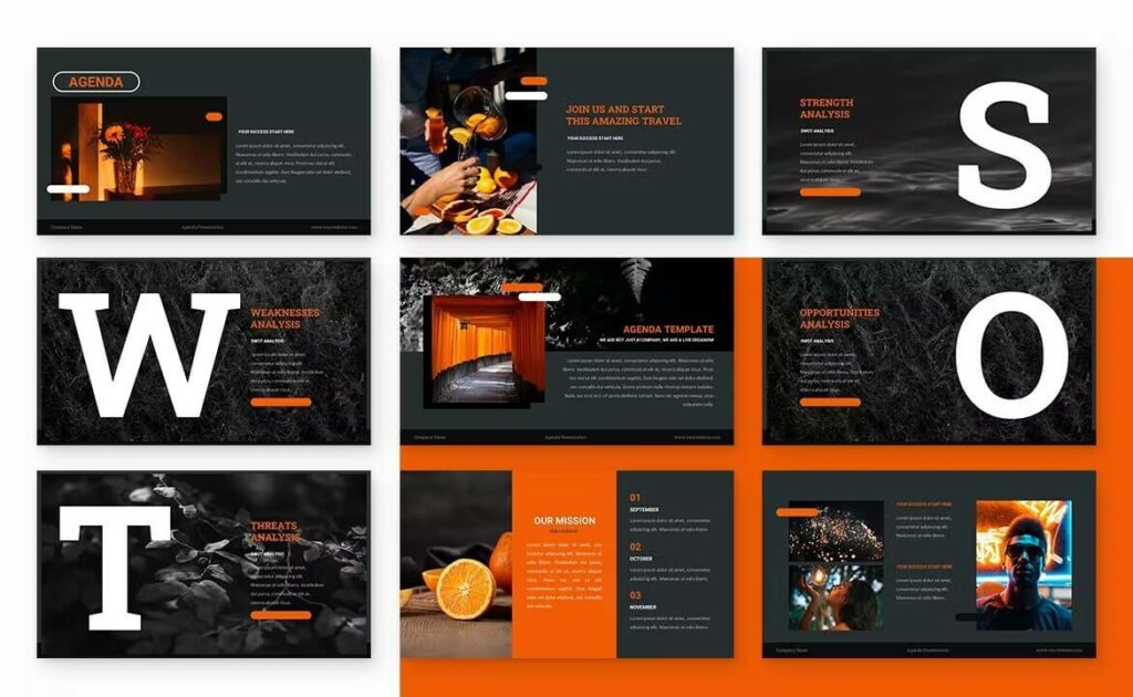 Agenda Powerpoint & Google Slides Template – MasterBundles