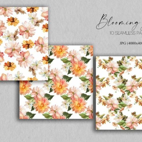 Blooming Garden - Seamless Patterns | Master Bundles