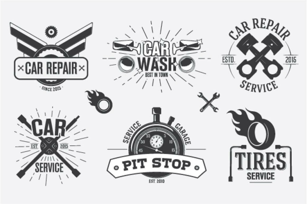9 Car Service Labels and Logos – MasterBundles