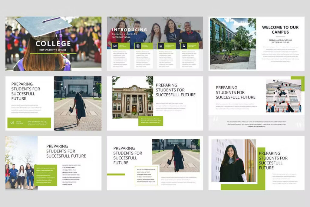 College - University PowerPoint Template – MasterBundles