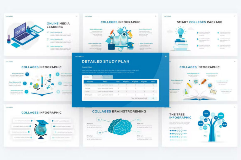 Colleges Professional PowerPoint Template – MasterBundles