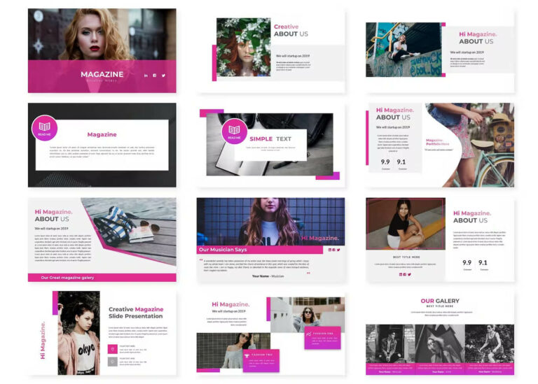 Magazine - Powerpoint Template – MasterBundles