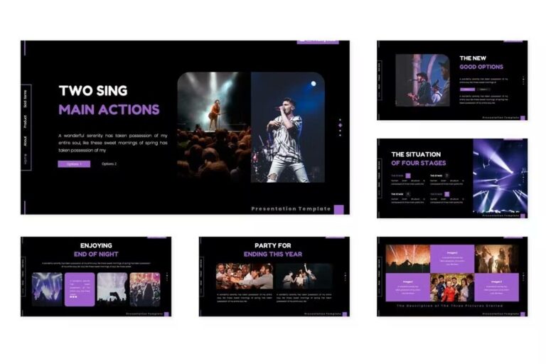 Night Party - Powerpoint Template – MasterBundles