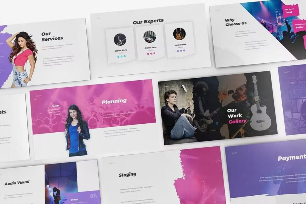 Party & Meet Up Event Powerpoint Template – MasterBundles