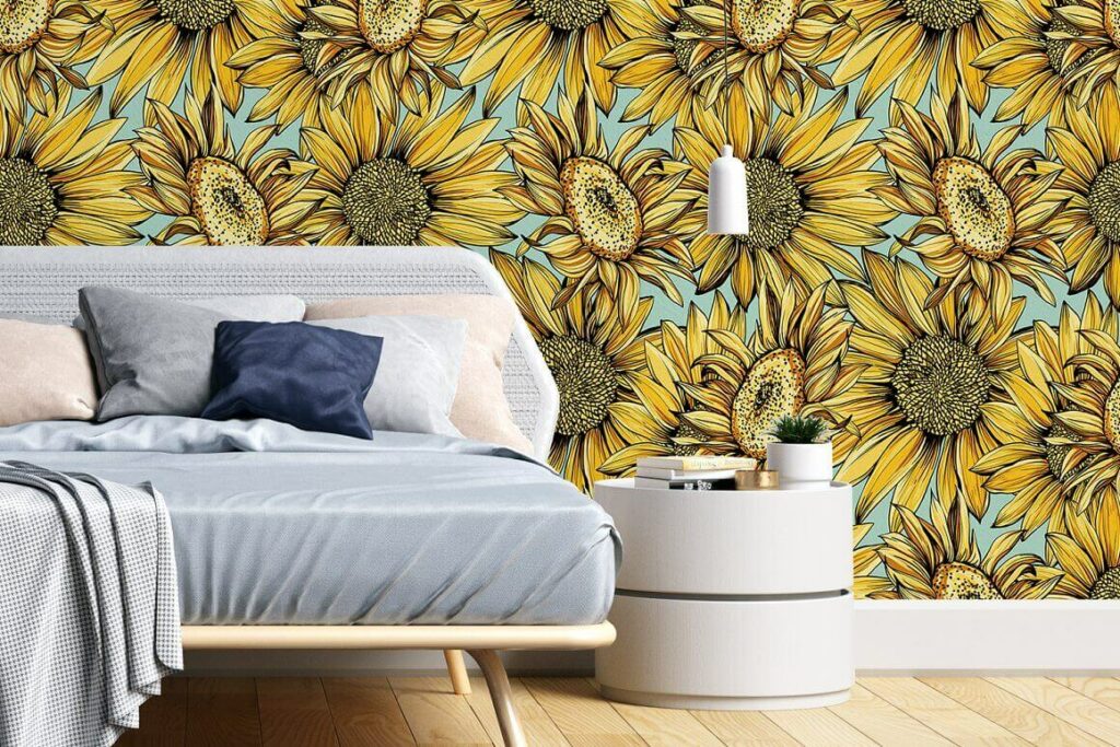 Sunflowers Patterns and Elements – MasterBundles