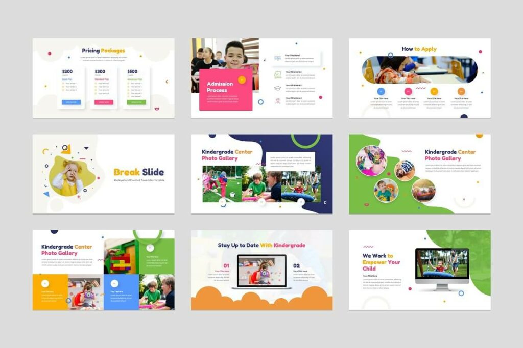 Kindergarten PowerPoint Template: 38 Slides – MasterBundles