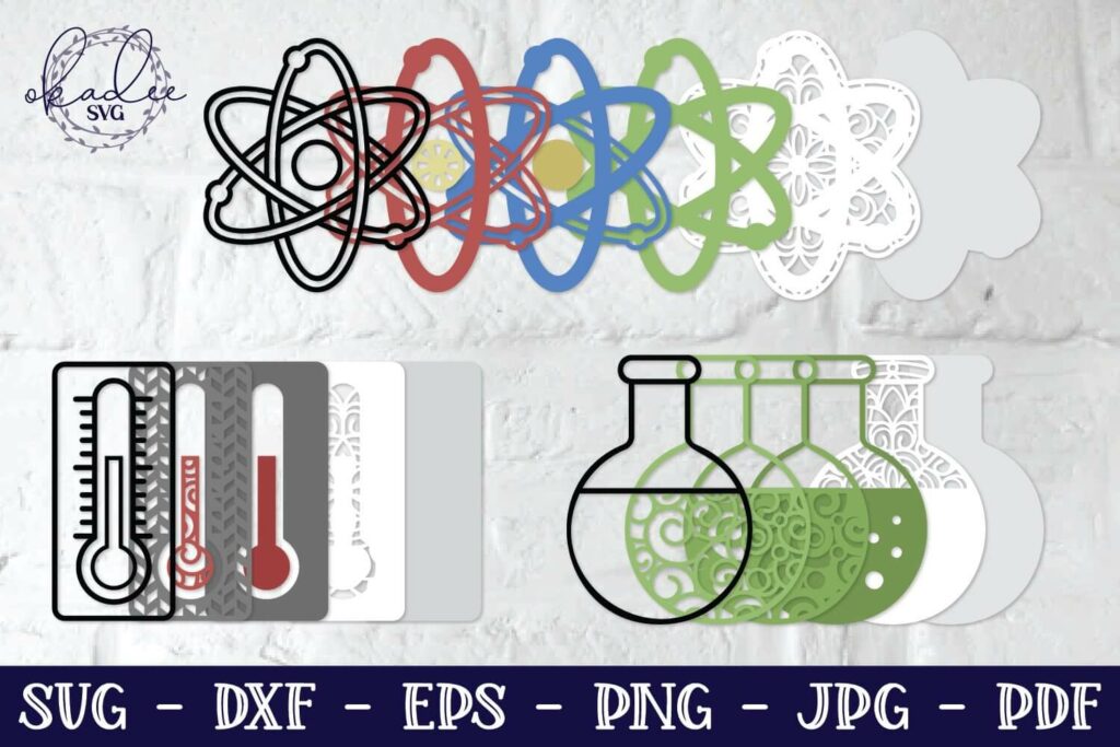 3D Science Mandala SVG Bundle, Science SVG, Chemistry SVG – MasterBundles
