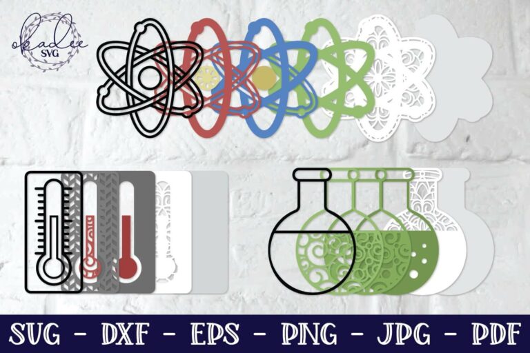 3D Science Mandala SVG Bundle, Science SVG, Chemistry SVG – MasterBundles