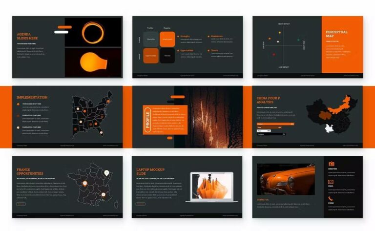 Agenda Powerpoint & Google Slides Template – MasterBundles