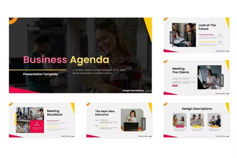 Business Agenda - Powerpoint Template – MasterBundles