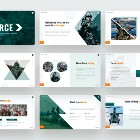 FORCE - Army Military Police PowerPoint Template | Master Bundles