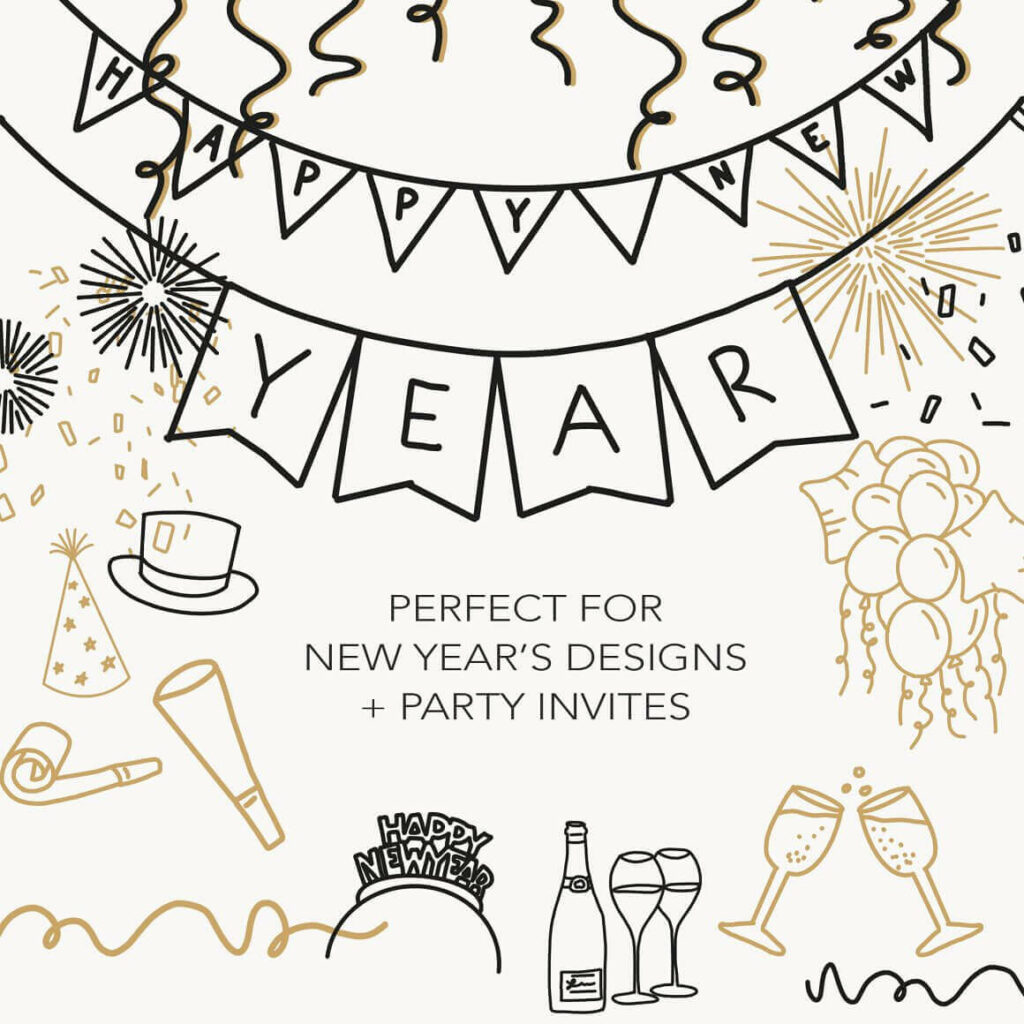 New Years Clip Art – MasterBundles