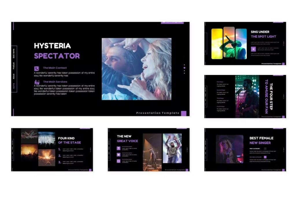 Night Party - Powerpoint Template – MasterBundles