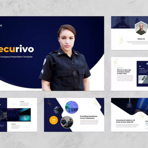 Safety & Security Company Powerpoint Template | MasterBundles