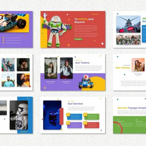 Toyups - KidsToy Powerpoint Template | Master Bundles