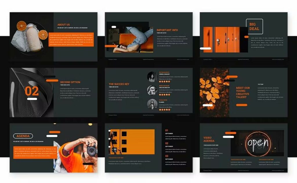 Agenda Powerpoint & Google Slides Template – MasterBundles