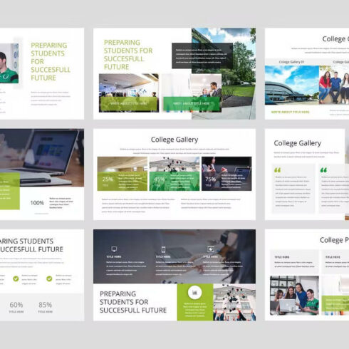 College - University PowerPoint Template | Master Bundles