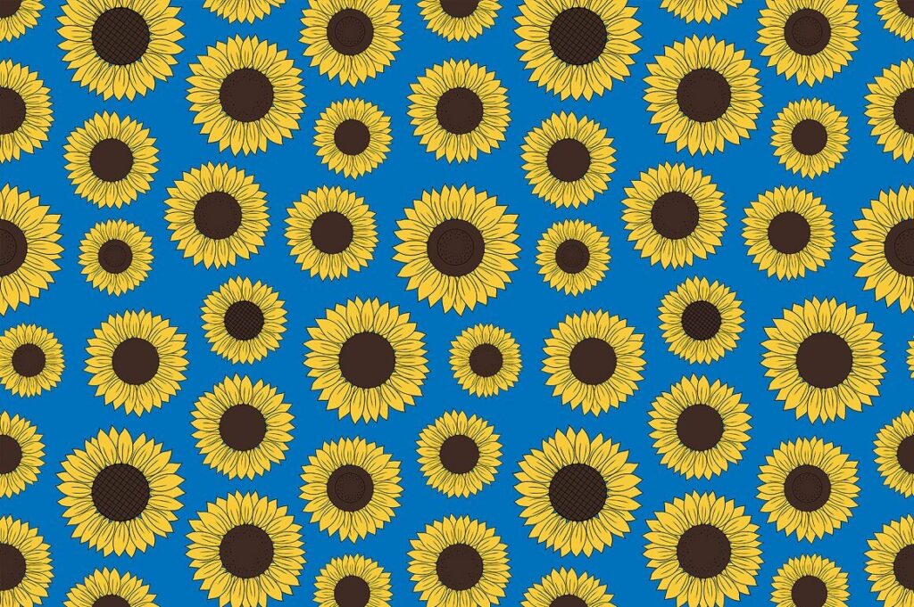 Sunflower Pattern. Sunflower Graphic – MasterBundles