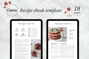 Recipe Book Template , Editable | MasterBundles