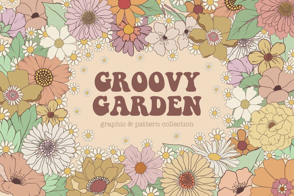 Groovy Garden - Retro Collection – MasterBundles