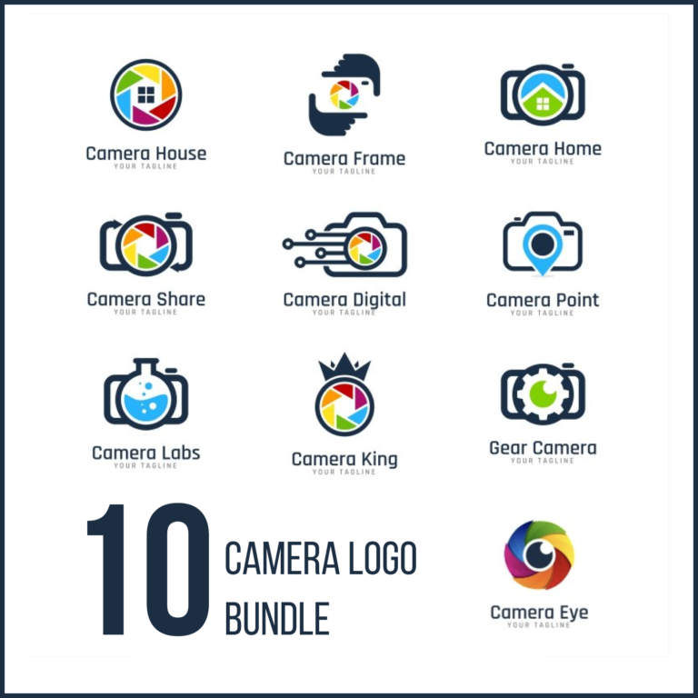 10 Camera Logo Bundle #3 – MasterBundles
