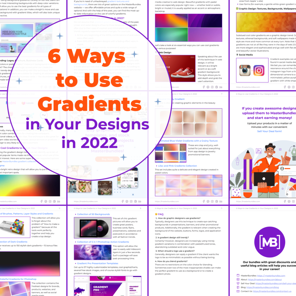 6 Ways to Use Gradients in Your Designs in 2022 – MasterBundles