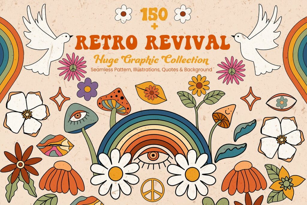 Retro Revival 70s Graphic Collection – MasterBundles