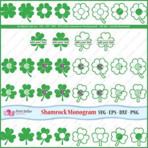 Shamrock Monogram SVG – MasterBundles
