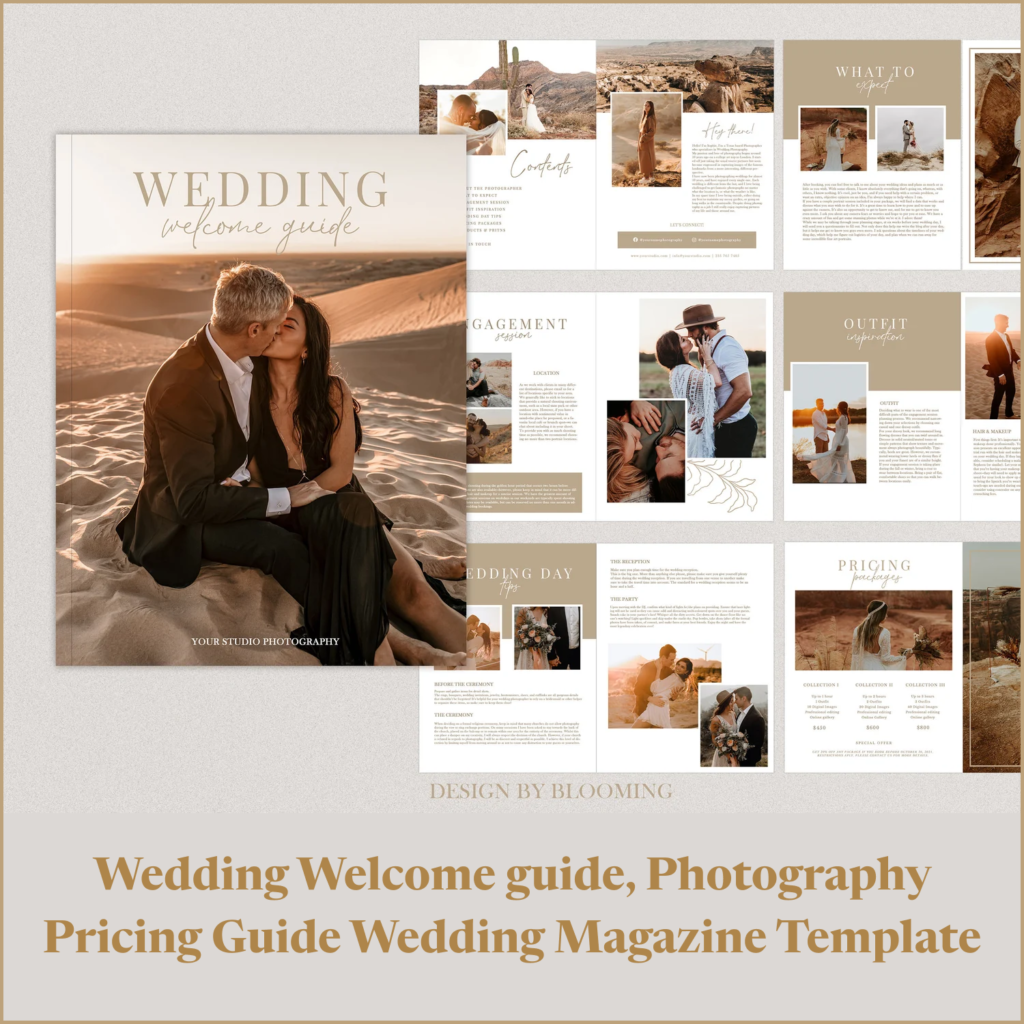 Photography Pricing Guide Wedding Magazine Template – MasterBundles