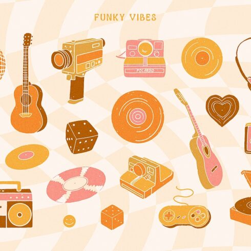 Retro Groovy Vibes Collection | MasterBundles